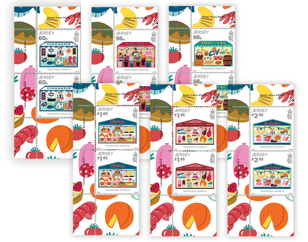 Traditional Markets - Pair – Jersey Stamps