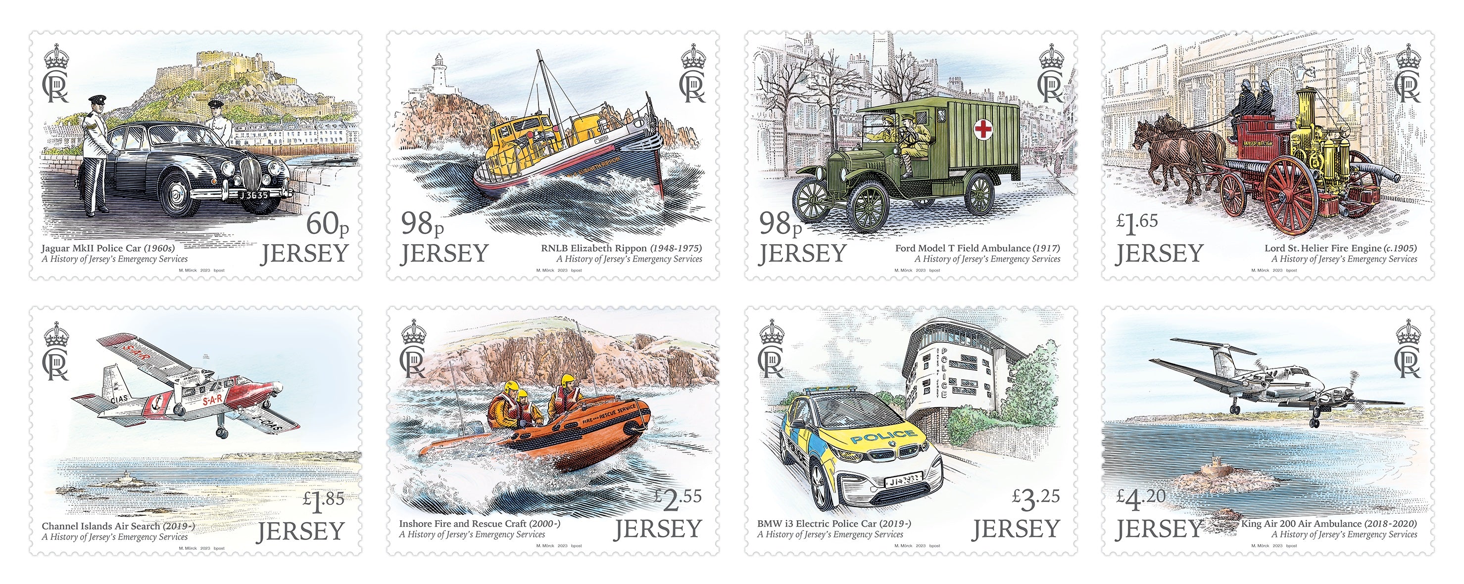 New stamps celebrate Jersey’s emergency services – Jersey Stamps