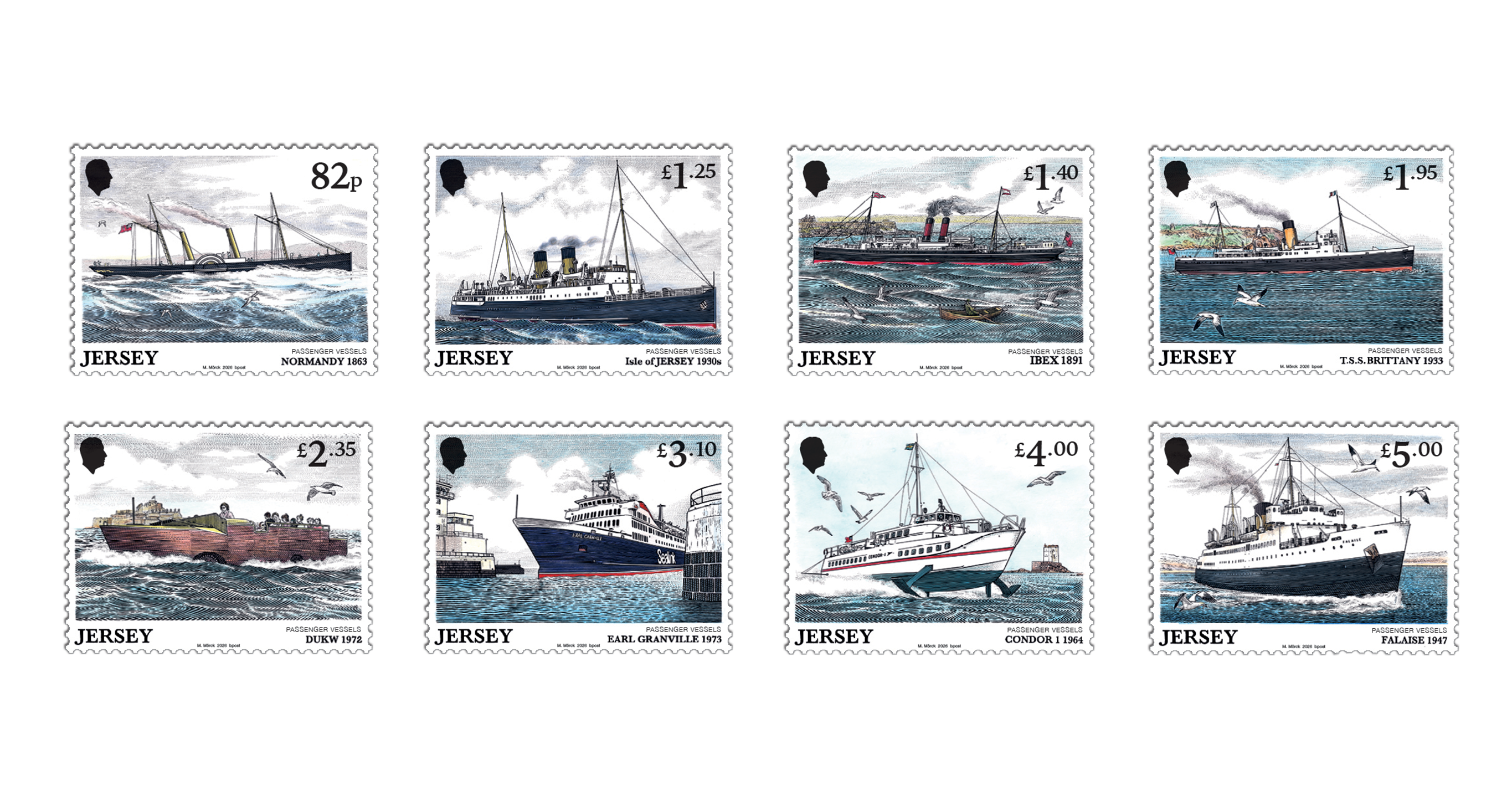 Celebrate Historic Passenger Vessels in Jersey Post’s New Stamp Issue ...