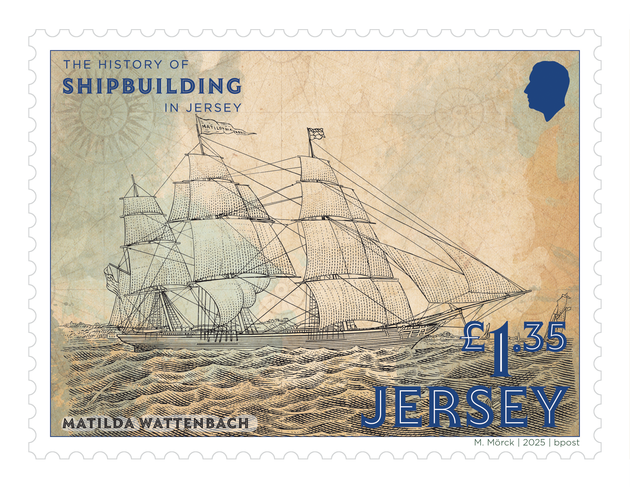The History of Shipbuilding in Jersey – Jersey Stamps