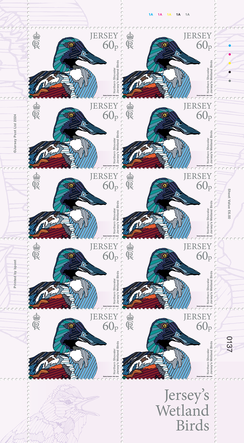 Jersey's Wetland Birds - 60p Sheet – Jersey Stamps