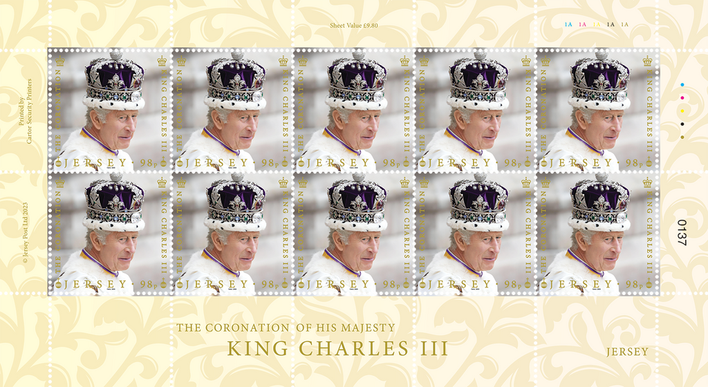 The Coronation of His Majesty King Charles III - 98p Sheet A – Jersey ...
