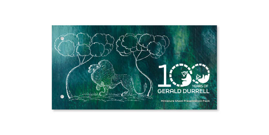 100 Years of Gerald Durrell: Dedication - Miniature Sheet Presentation ...