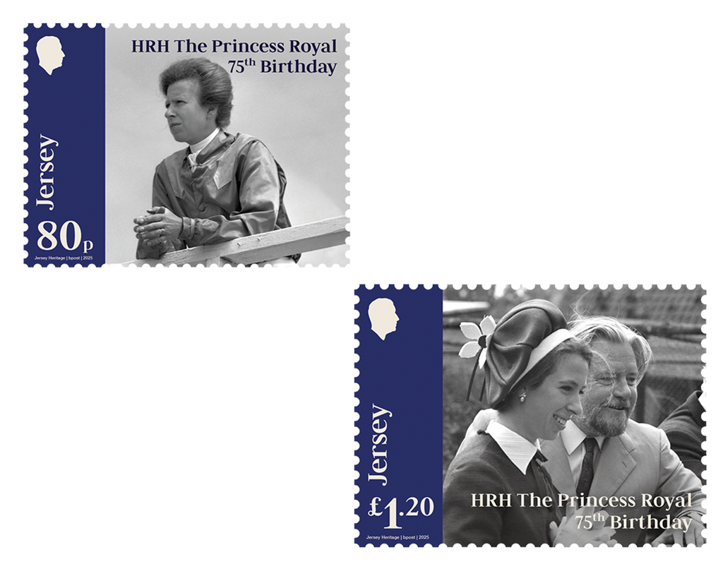 HRH The Princess Royal's 75th Birthday - Pocket Money Set – Jersey Stamps