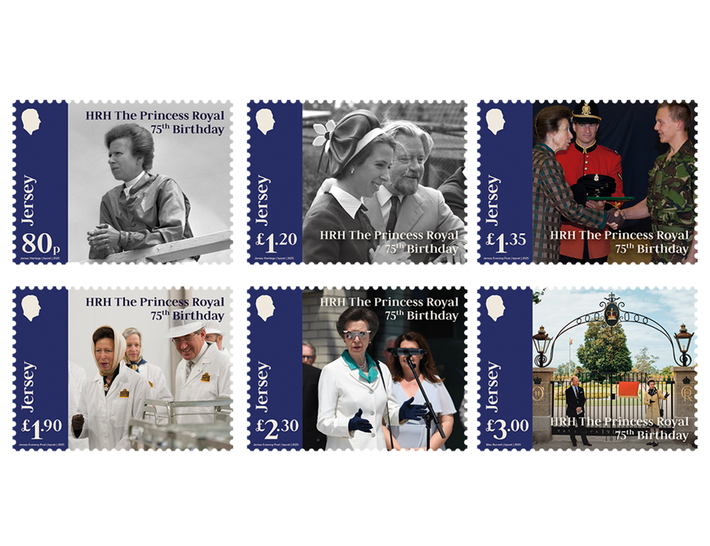 HRH The Princess Royal's 75th Birthday - Stamp Set – Jersey Stamps