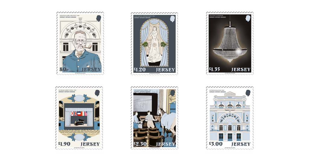 Jersey Opera House - 125 Years - Stamp Set – Jersey Stamps