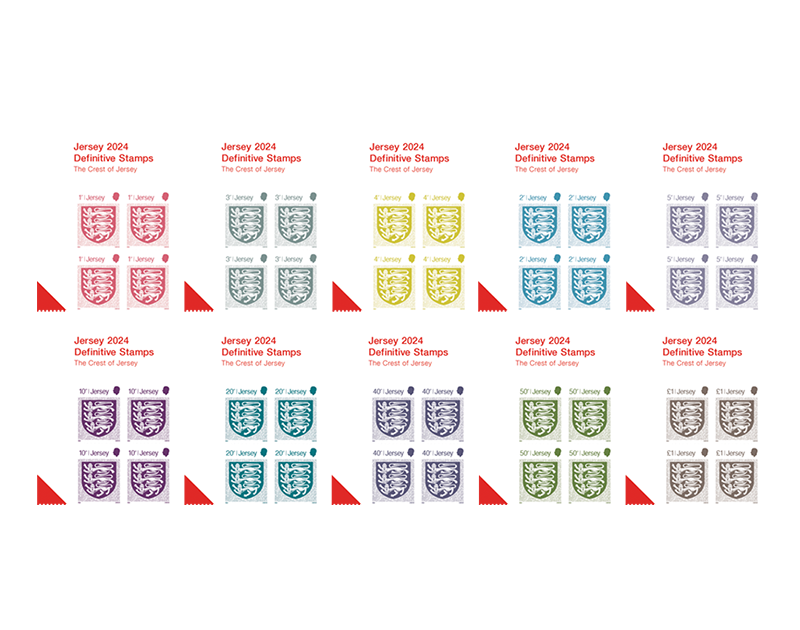 New Definitives: Crest of Jersey 2024 - Block of Four – Jersey Stamps