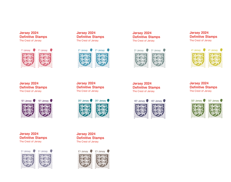 New Definitives: Crest of Jersey 2024 - Pair – Jersey Stamps