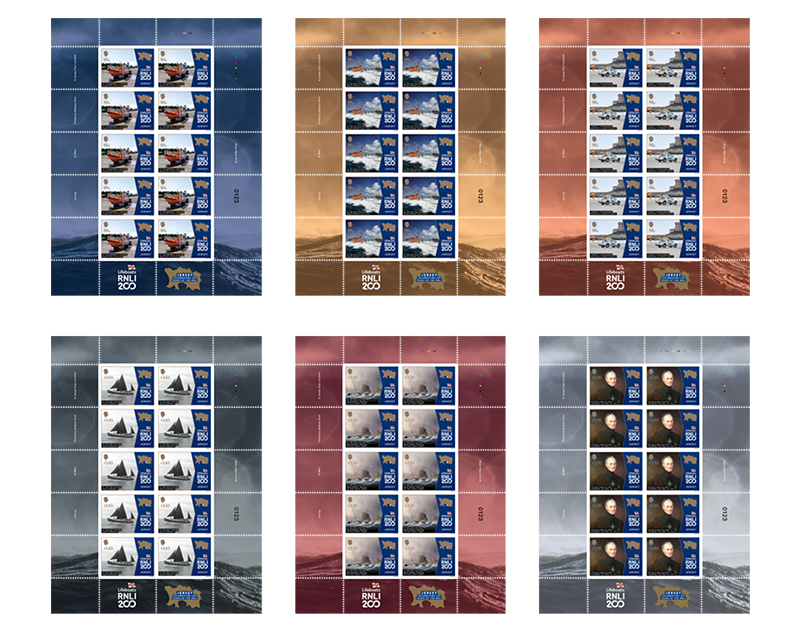 Jersey Celebrating 200 Years of the RNLI - Sheet Set – Jersey Stamps