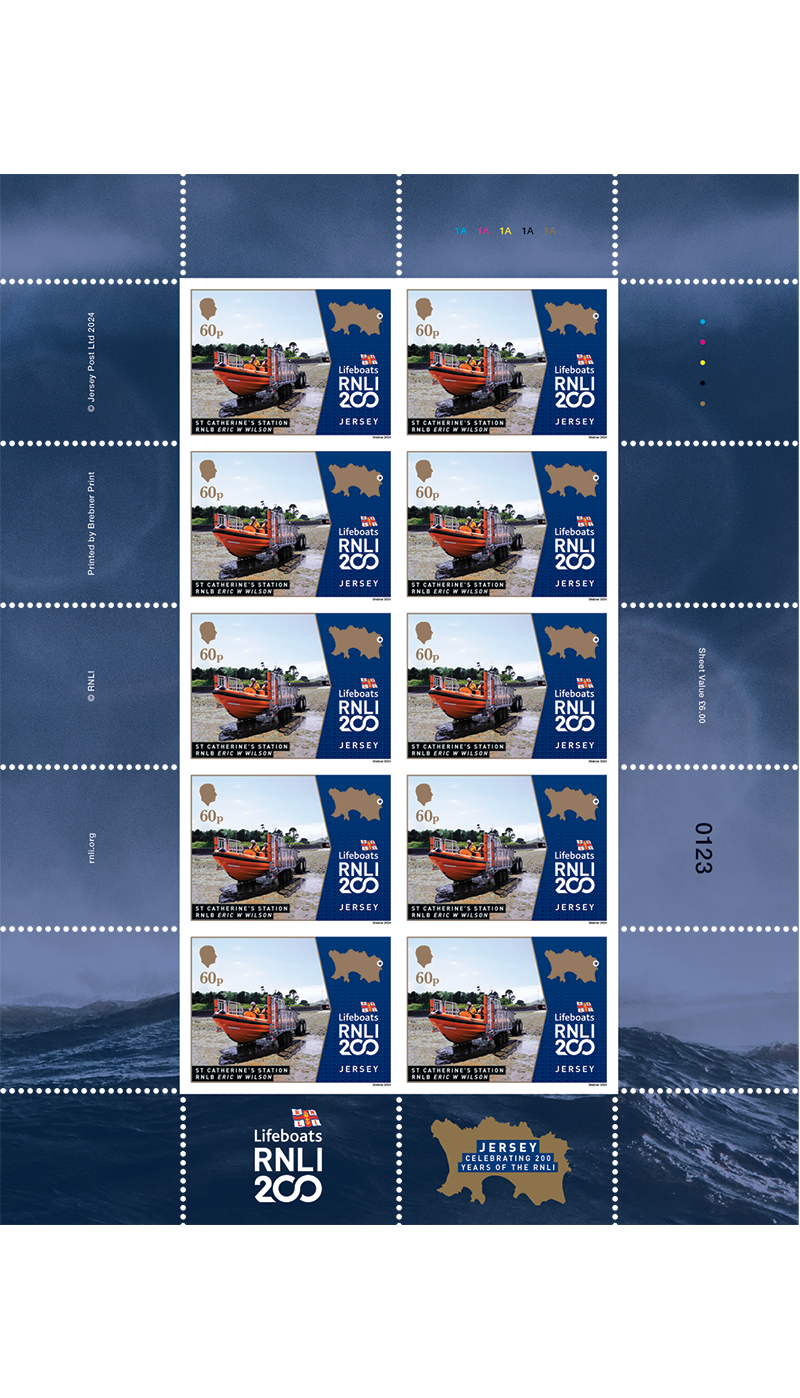 Jersey Celebrating 200 Years of the RNLI - 60p Sheet – Jersey Stamps