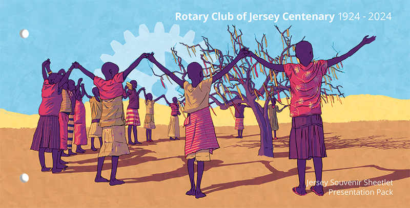 Rotary Club of Jersey Centenary - Souvenir Sheetlet Presentation Pack ...