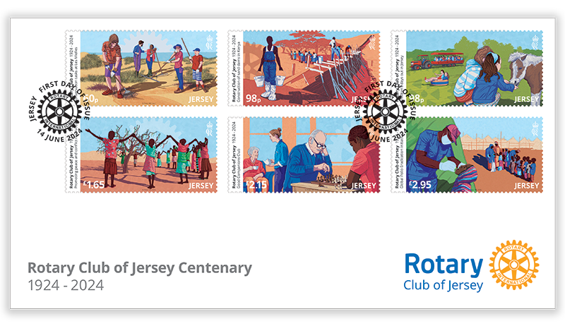Rotary Club of Jersey Centenary - Stamps First Day Cover – Jersey Stamps