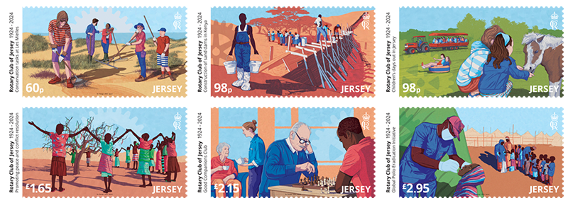 Rotary Club of Jersey Centenary - Stamp Set – Jersey Stamps