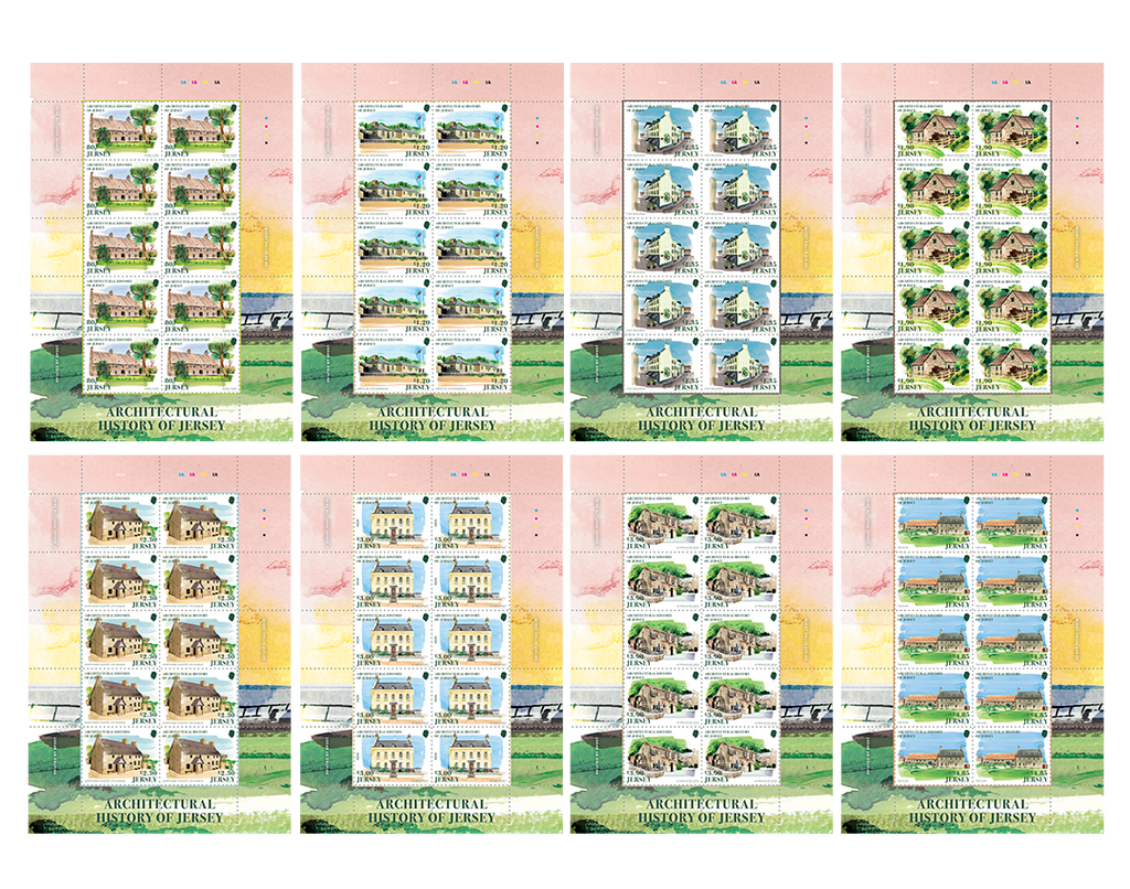 Jersey Stamps | SEPAC: Architectural History - Sheet Set