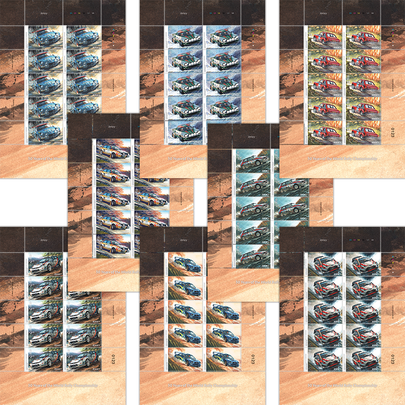 World Rally Championships - Sheet Set – Jersey Stamps