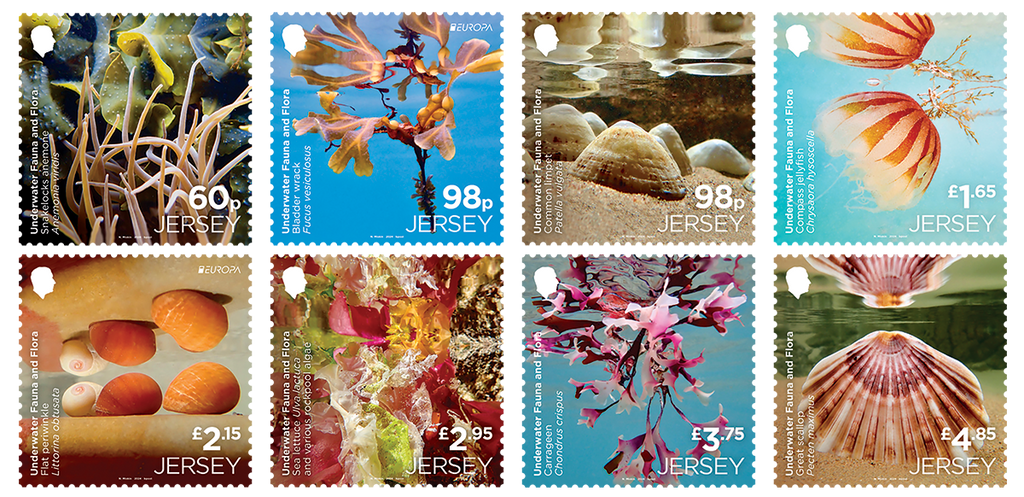 EUROPA Underwater Fauna and Flora - Stamp Set – Jersey Stamps