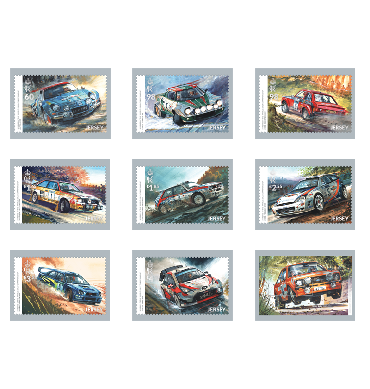 50 Years of the World Rally Championship - Postcard Set – Jersey Stamps