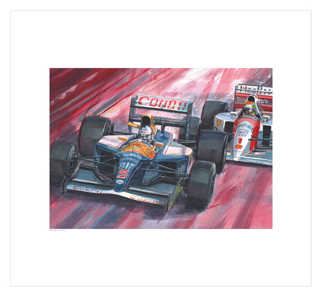 Buy Now | Formula One Art Prints | Nigel Mansell, Williams 1992 ...